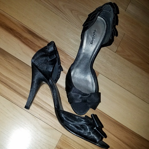 Spring | Shoes | Spring Open Toe Heels With Bow | Poshmark